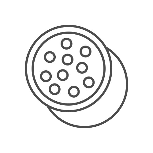 Blush palette filled outline icon Royalty Free Vector Image