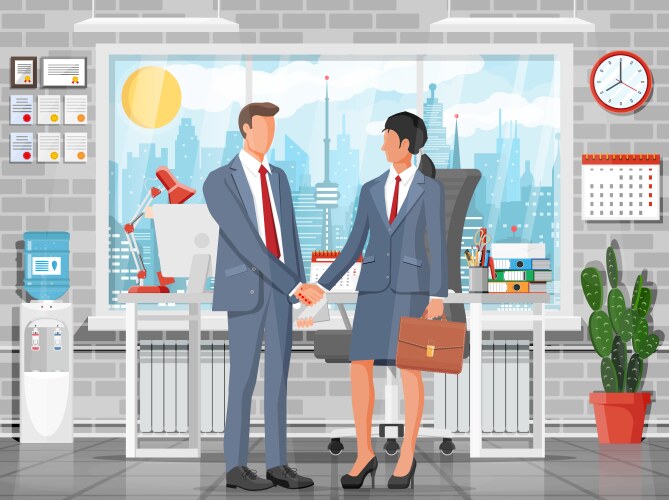 Handshake Cartoon Vector Images (over 7,600)