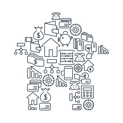 Lined Programmingcoding Outline Flat Computing Vector Image 2956