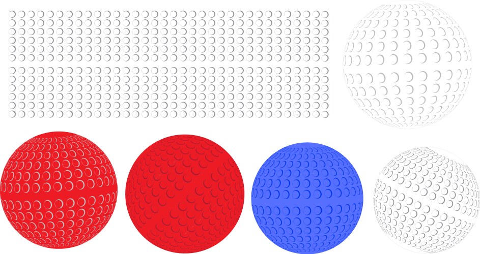 Cricket ball pattern flat rectangle sheet Vector Image