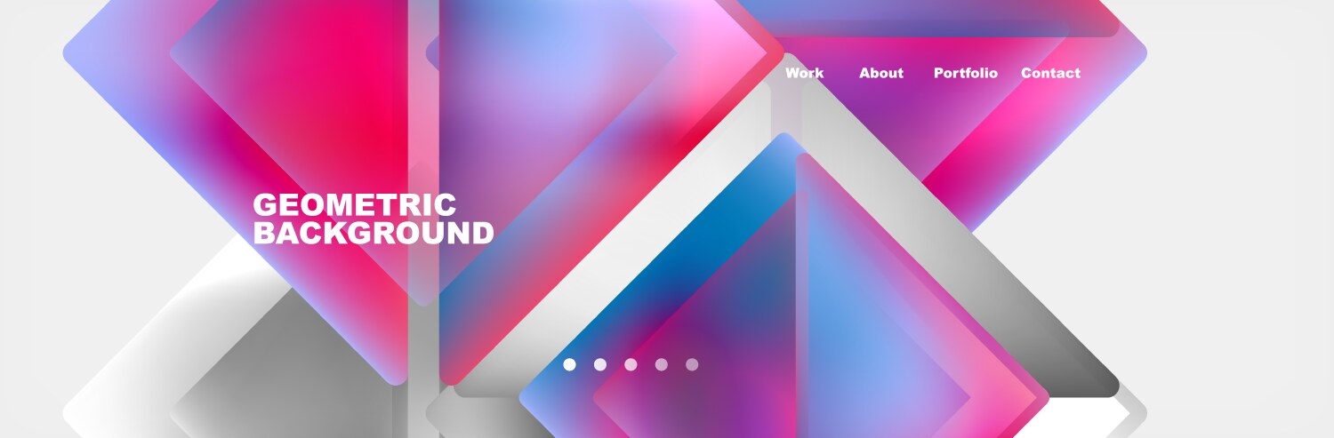 Triangle minimal web site page background design Vector Image