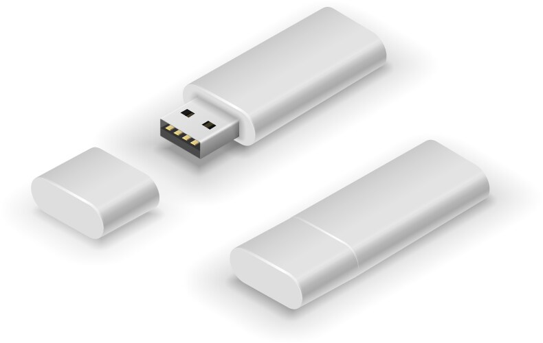 Usb stick flash drive Royalty Free Vector Image