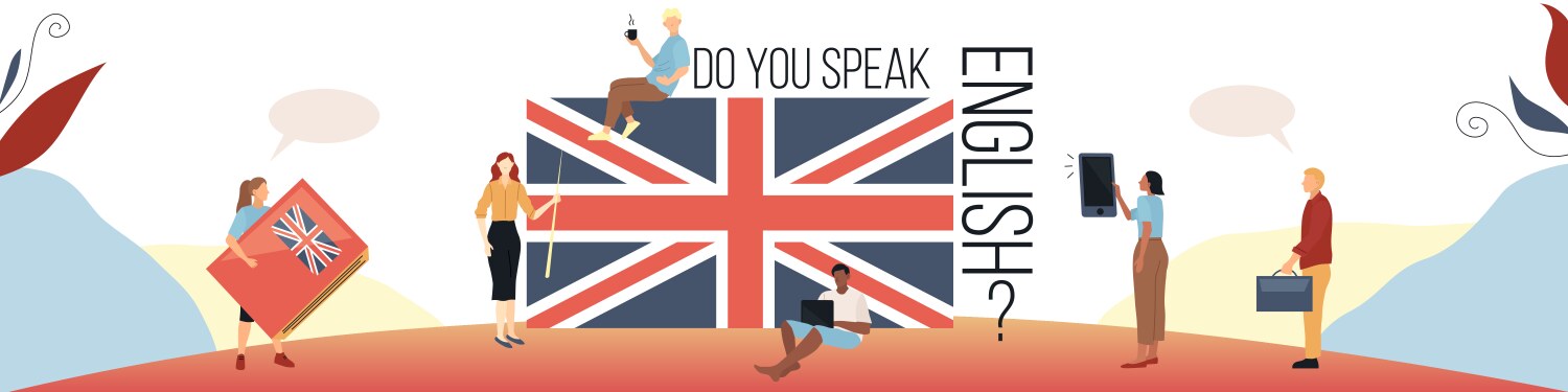 Learn english concept Royalty Free Vector Image