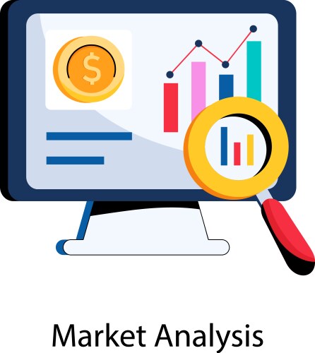 Market analytics Royalty Free Vector Image - VectorStock