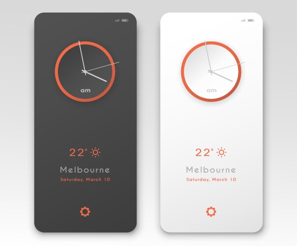 Ui ux mobile application interface design Vector Image Ui ux mobile application interface design Vector Image
