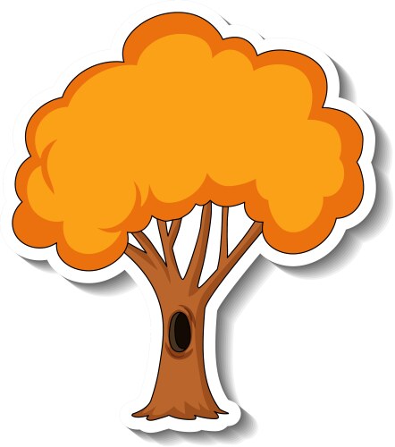 Cartoon tree symbol icon design beautiful Vector Image