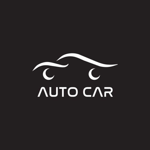 Car font alphabet letters automotive brand logo Vector Image