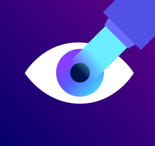 Lasik eye surgery Royalty Free Vector Image - VectorStock