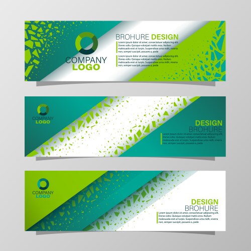 Leaflets 3 fold template Royalty Free Vector Image