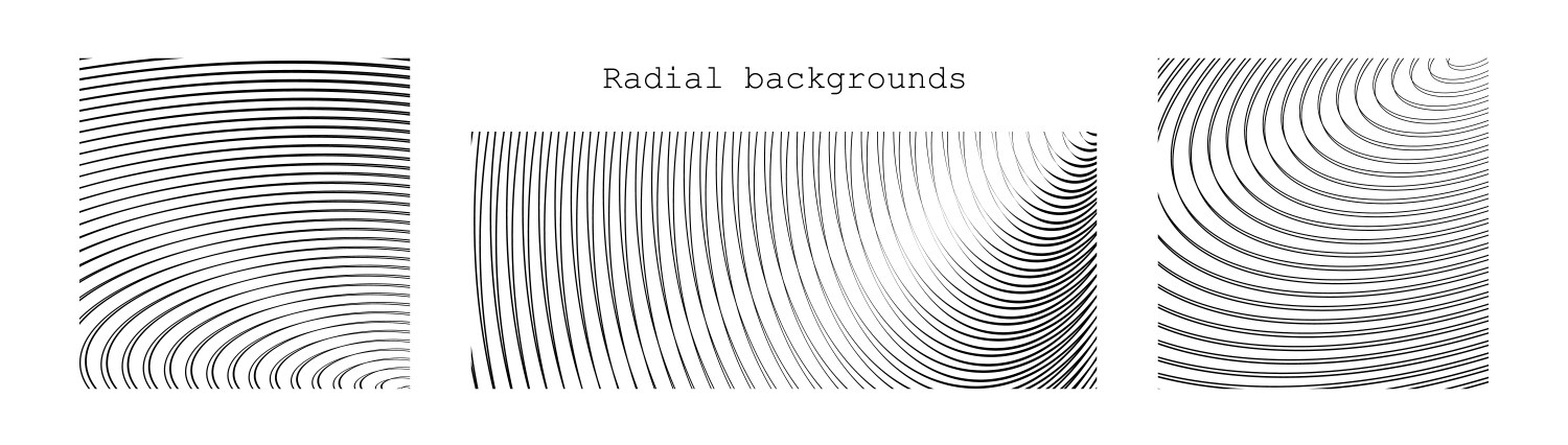 Sound wave irradiation or circular vibrations Vector Image