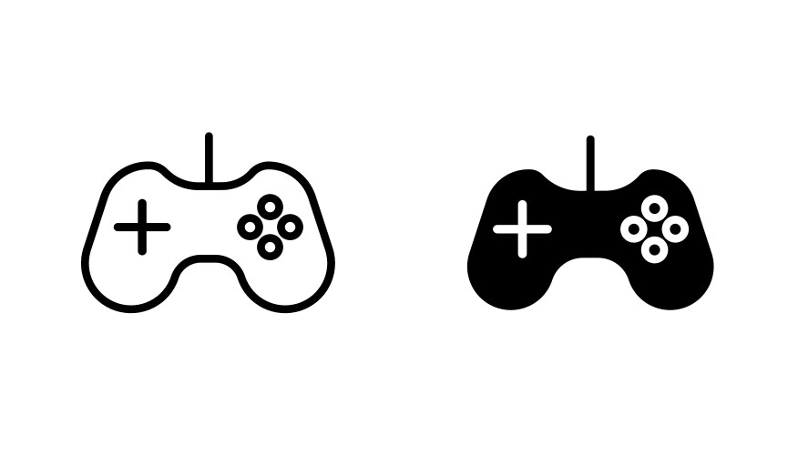 Gamepad icon set Royalty Free Vector Image - VectorStock