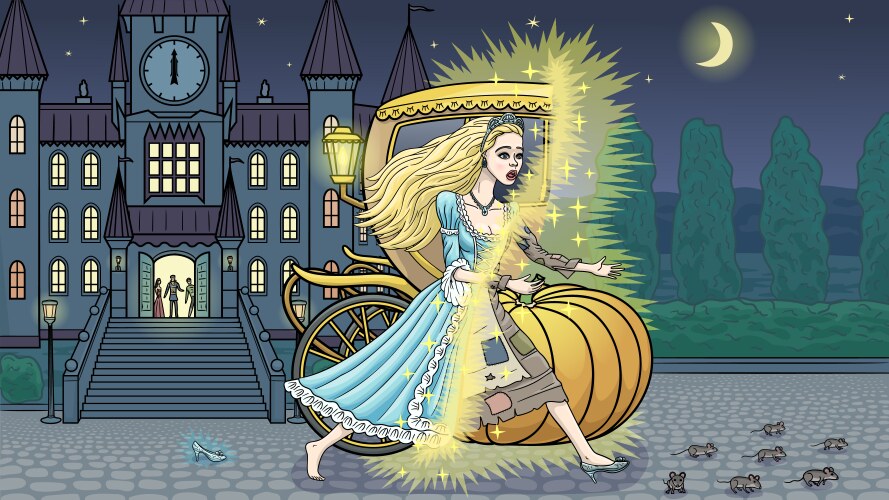 Cinderella Mouse Vector Images (23)