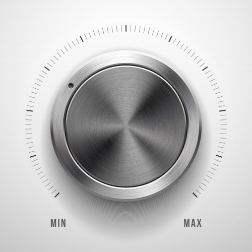 Volume knob Royalty Free Vector Image - VectorStock