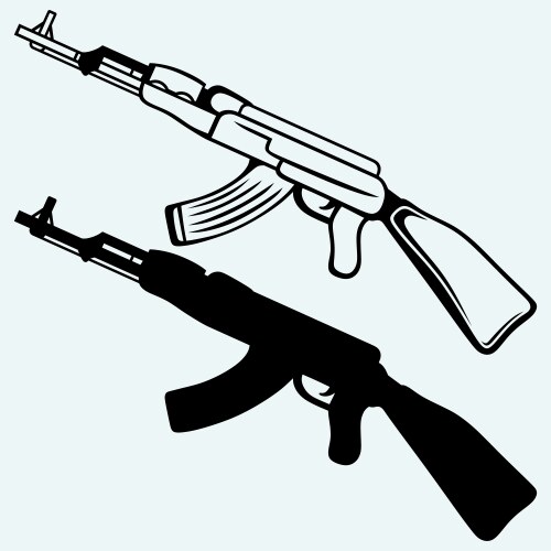 Ak 47 Vector Images (over 1,200)