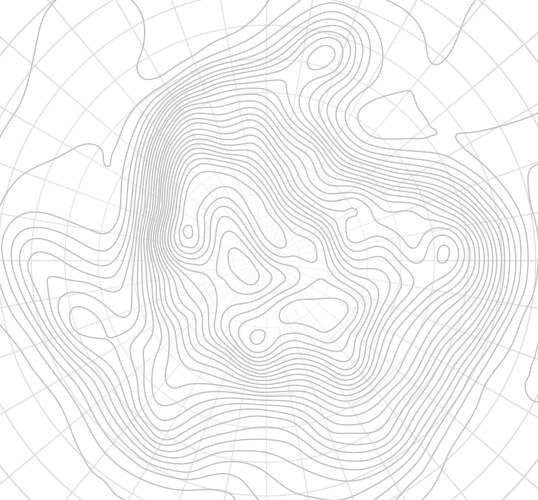 Topographical terrain map with line contours Vector Image