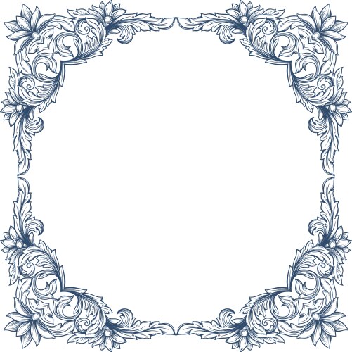 Victorian frame Royalty Free Vector Image - VectorStock