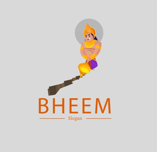 Gatotkaca puppets character Royalty Free Vector Image