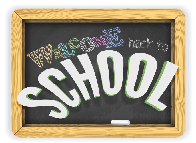 Back to school vintage sign design Royalty Free Vector Image