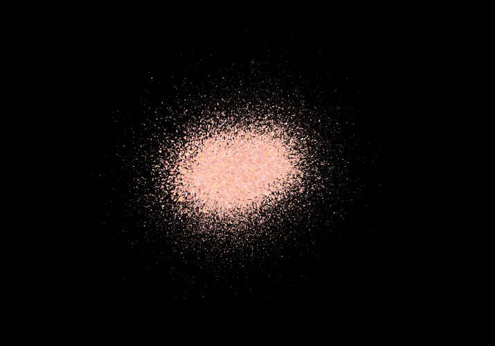 Salt or sugar crystal powder flying dust Vector Image