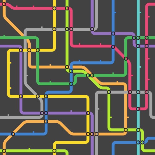 Abstract metro scheme background Royalty Free Vector Image