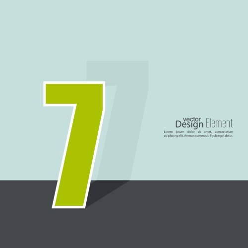 Number 7 Vector Images (over 20,000)