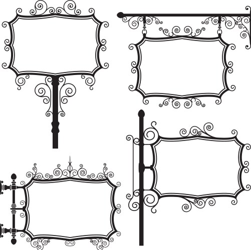 Sign bracket Royalty Free Vector Image - VectorStock