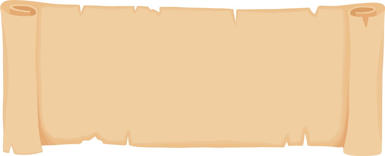 Cartoon ancient parchment scroll and old paper Vector Image