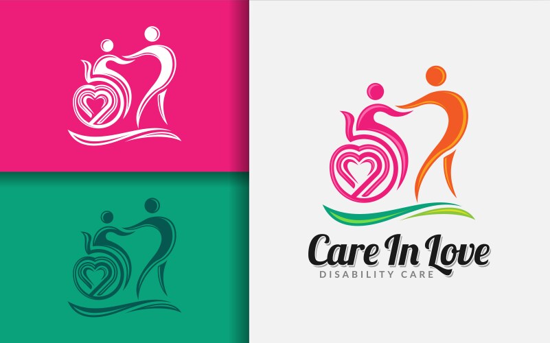Person With Disability Logo Vintage View: The Universal Icon For