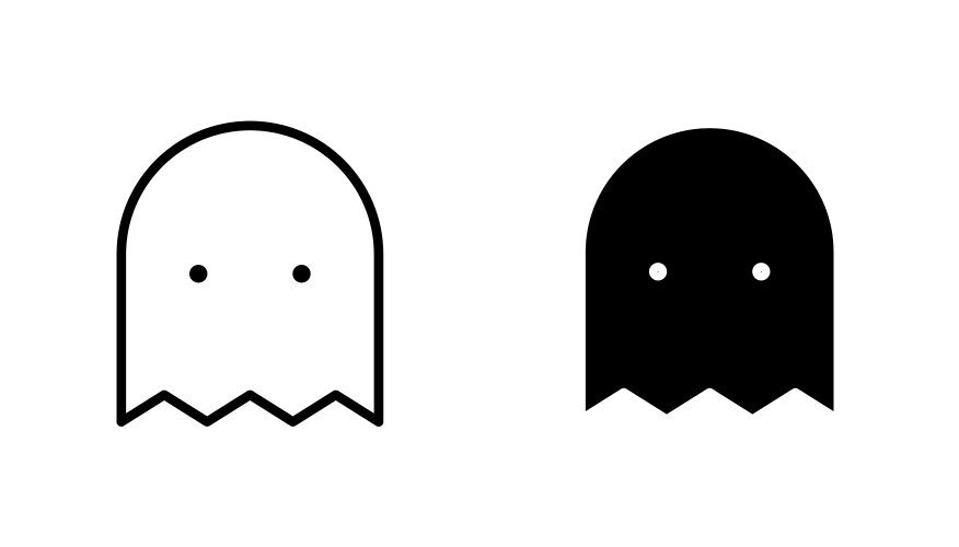Ghost icon set Royalty Free Vector Image - VectorStock