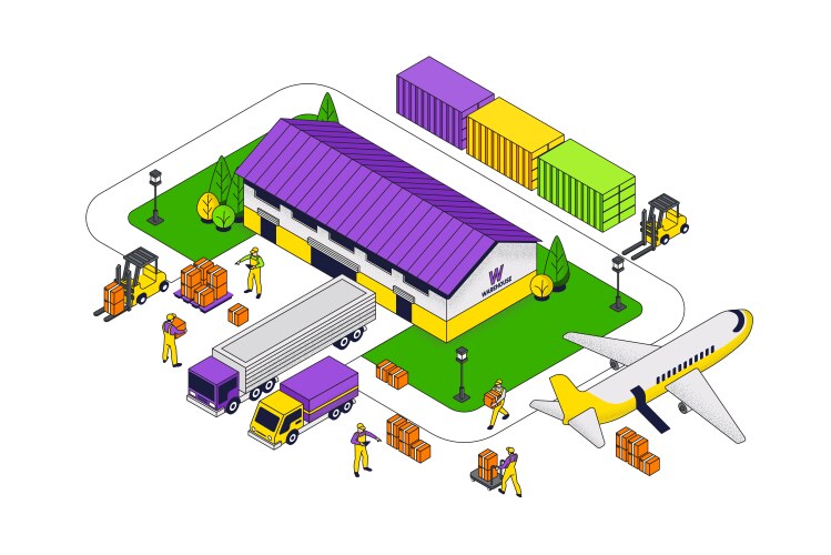 Green Warehouse Vector Images (over 3,800)