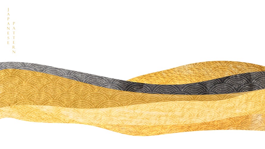 Art landscape background with gold texture Vector Image