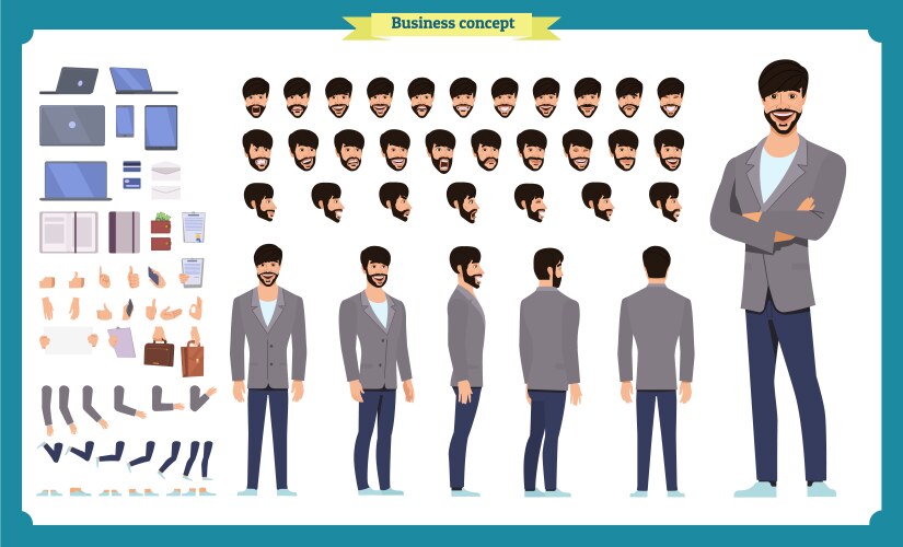 Cartoon Characters Front and Side View Vector Images (over 1,800)