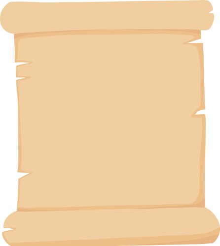 Cartoon ancient parchment scroll and old paper Vector Image