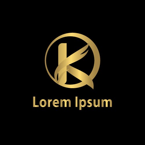 Gold monogram crown logo initial letter r Vector Image