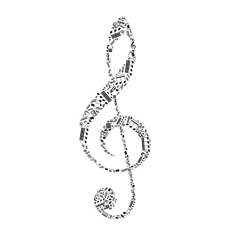 Treble Clef Black and White Vector Images (over 9,800)