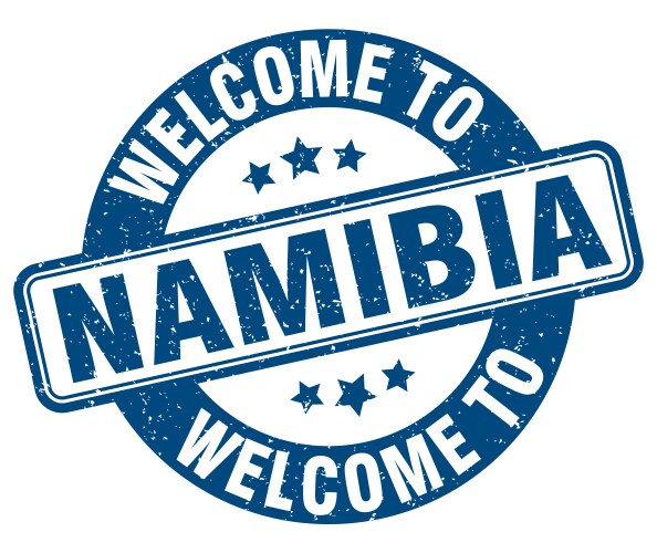 Welcome to namibia Royalty Free Vector Image - VectorStock