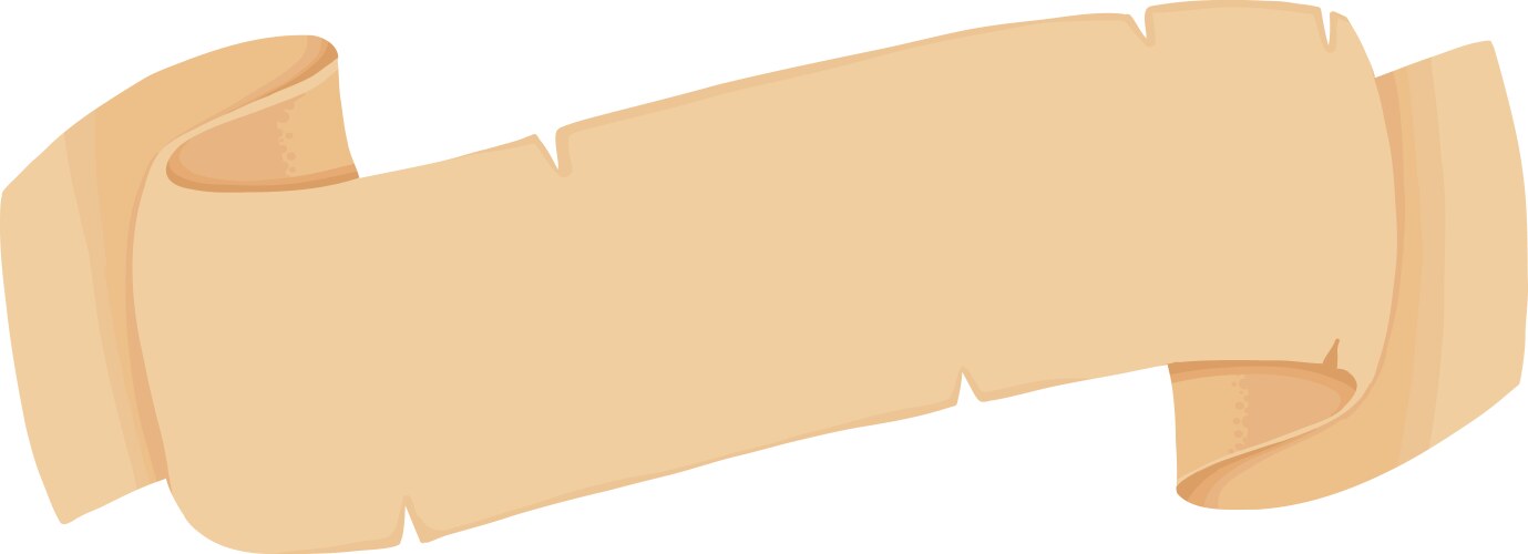 Cartoon ancient parchment scroll and old paper Vector Image