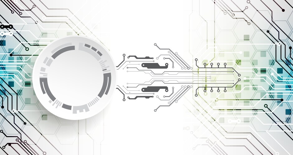 Hi-tech digital technology and engineering theme Vector Image