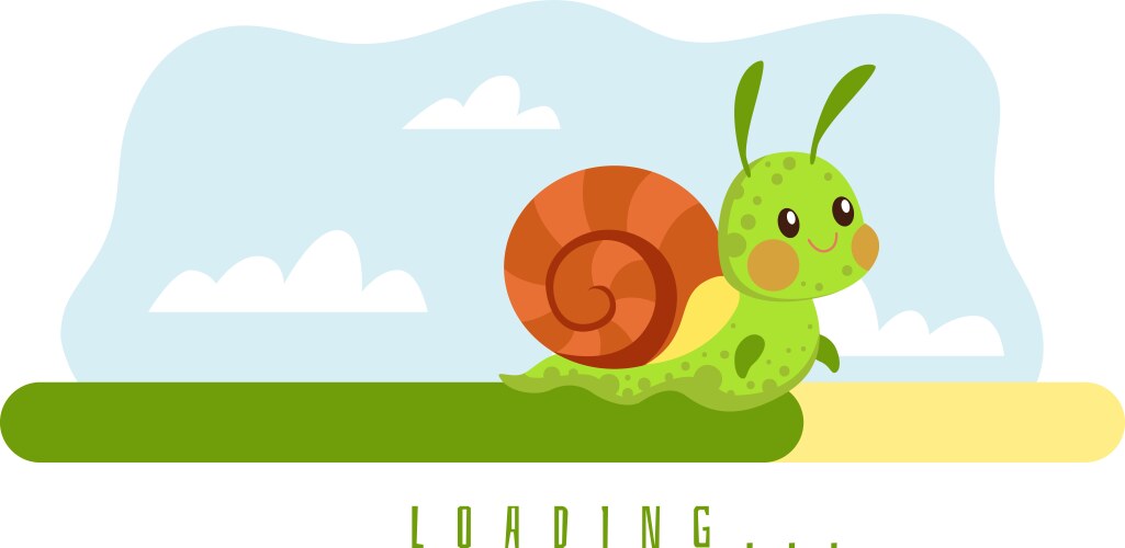 Snail slow Royalty Free Vector Image - VectorStock