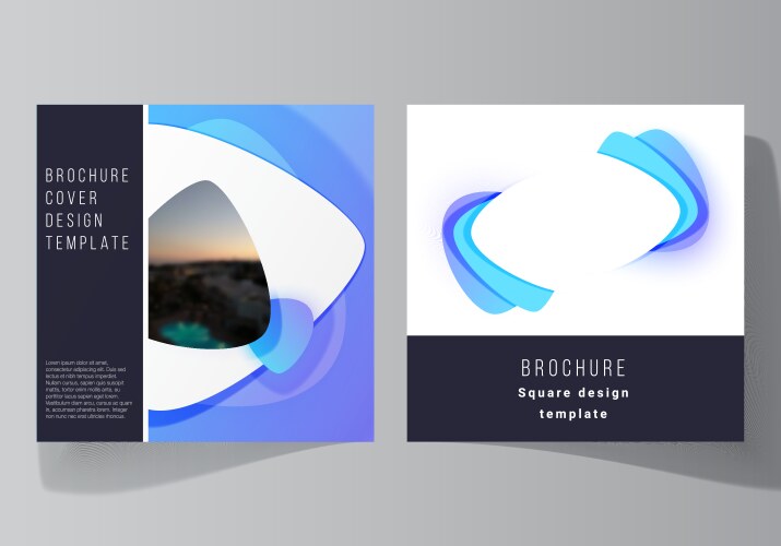 Minimal brochure templates magazine leaflet Vector Image