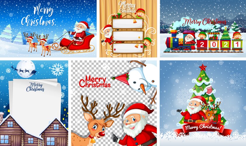 Mockup christmas poster empty blank a4 size Vector Image