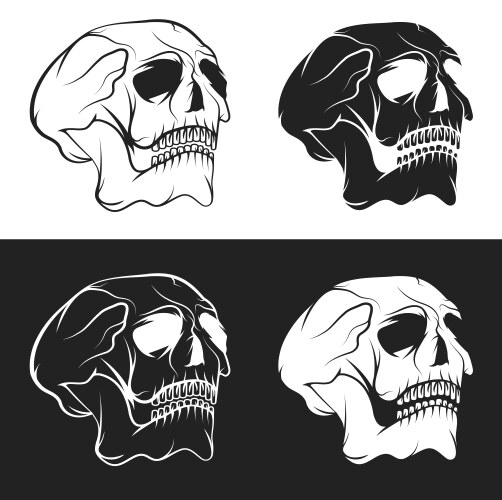 Alien Skull Tattoo Vector Images (over 260)