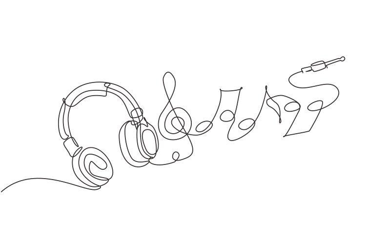 Continuous Line Music Note Vector Images (over 770)