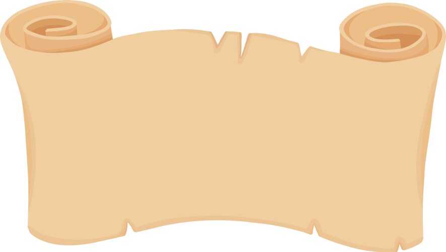 Cartoon ancient parchment scroll and old paper Vector Image