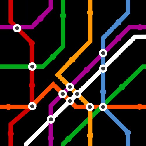 Color infographic transport scheme Royalty Free Vector Image