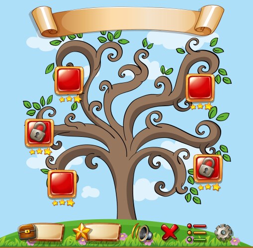 Level complete and failed screens game over Vector Image
