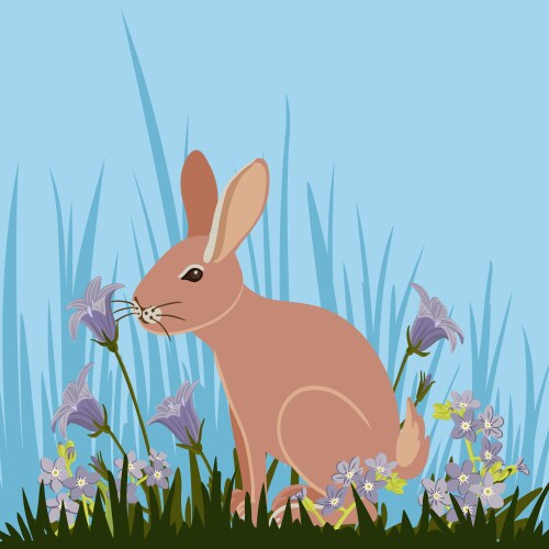 Drawing spring flowers Royalty Free Vector Image