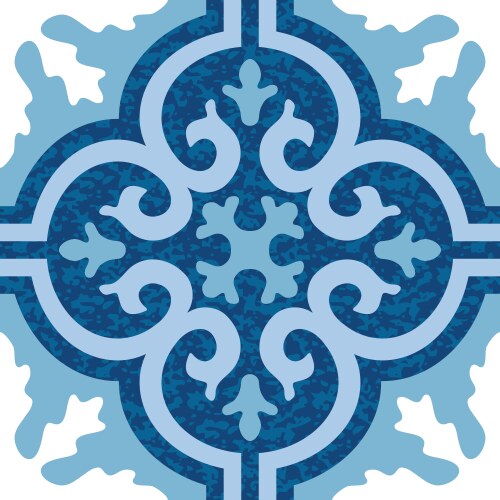 Golden moroccan flowers Royalty Free Vector Image