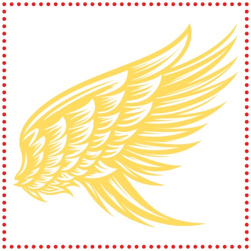 Sharp wing tattoo tribal and artistic design Vector Image