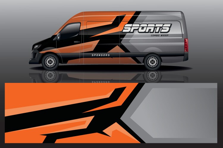 Vinyl livery strips decal stickers Royalty Free Vector Image